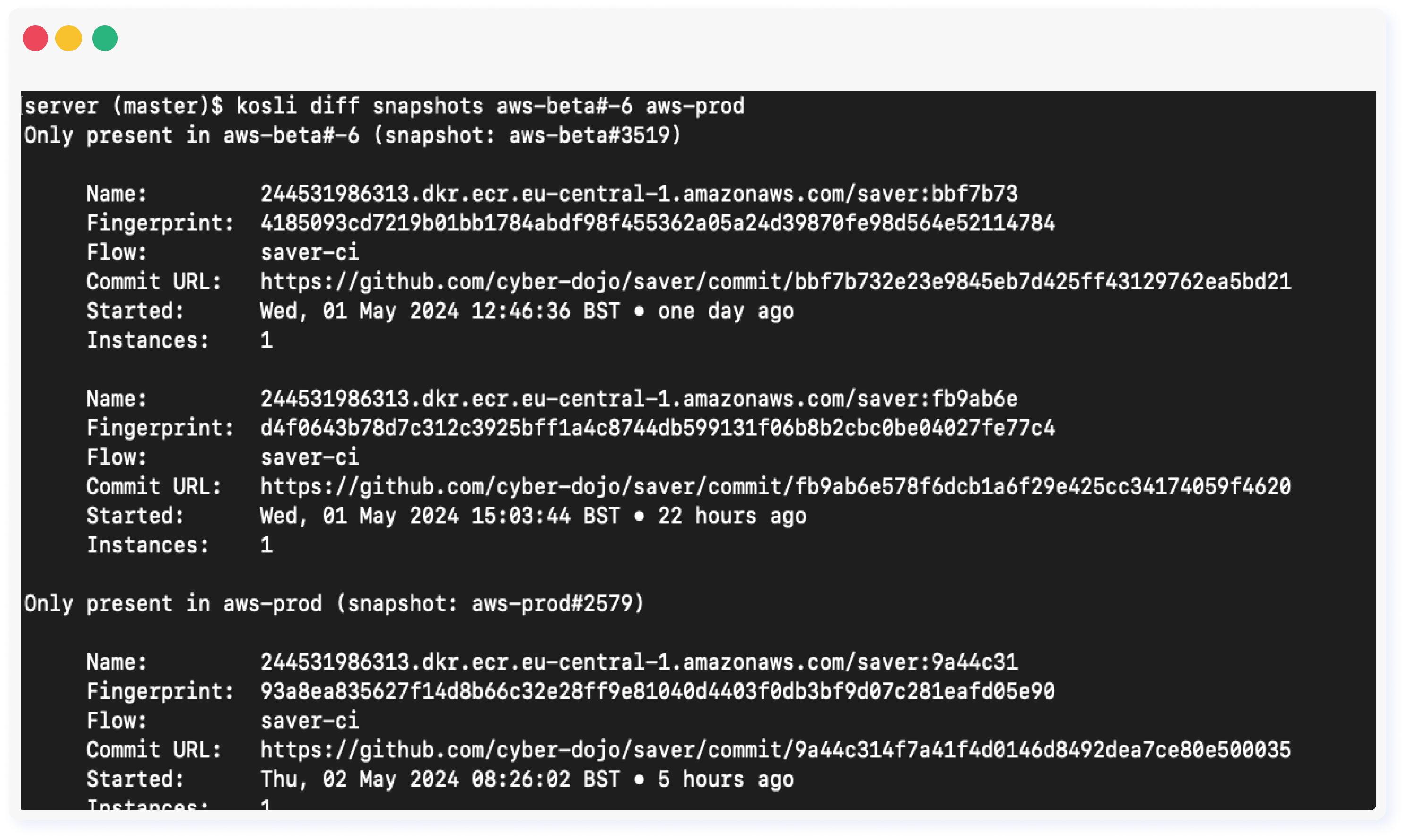 Kosli: Faster changes. Stronger security. Painless audits.